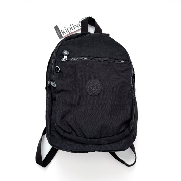 Kipling | Bags | Kipling Challenger Black Tonal Nylon Backpack | Poshmark